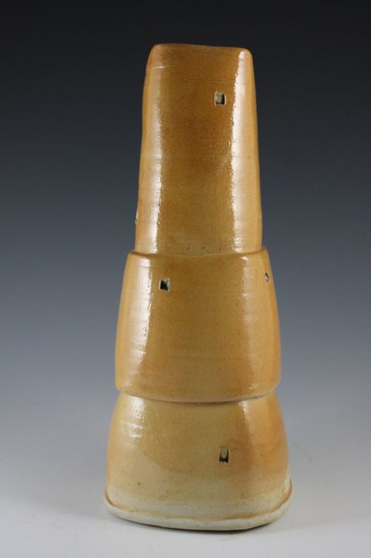 Sculptural Stacked Vase - Salt-glazed ceramic, in Vases & Vessels